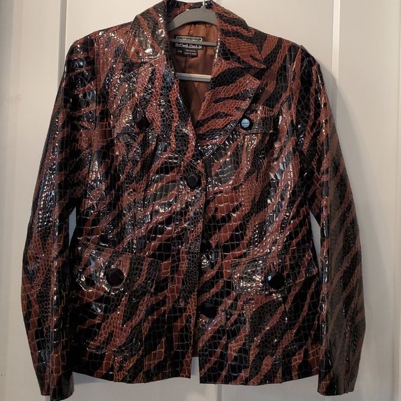 berek | Jackets & Coats | Berek 0 Leather Tiger Print Jacket | Poshmark